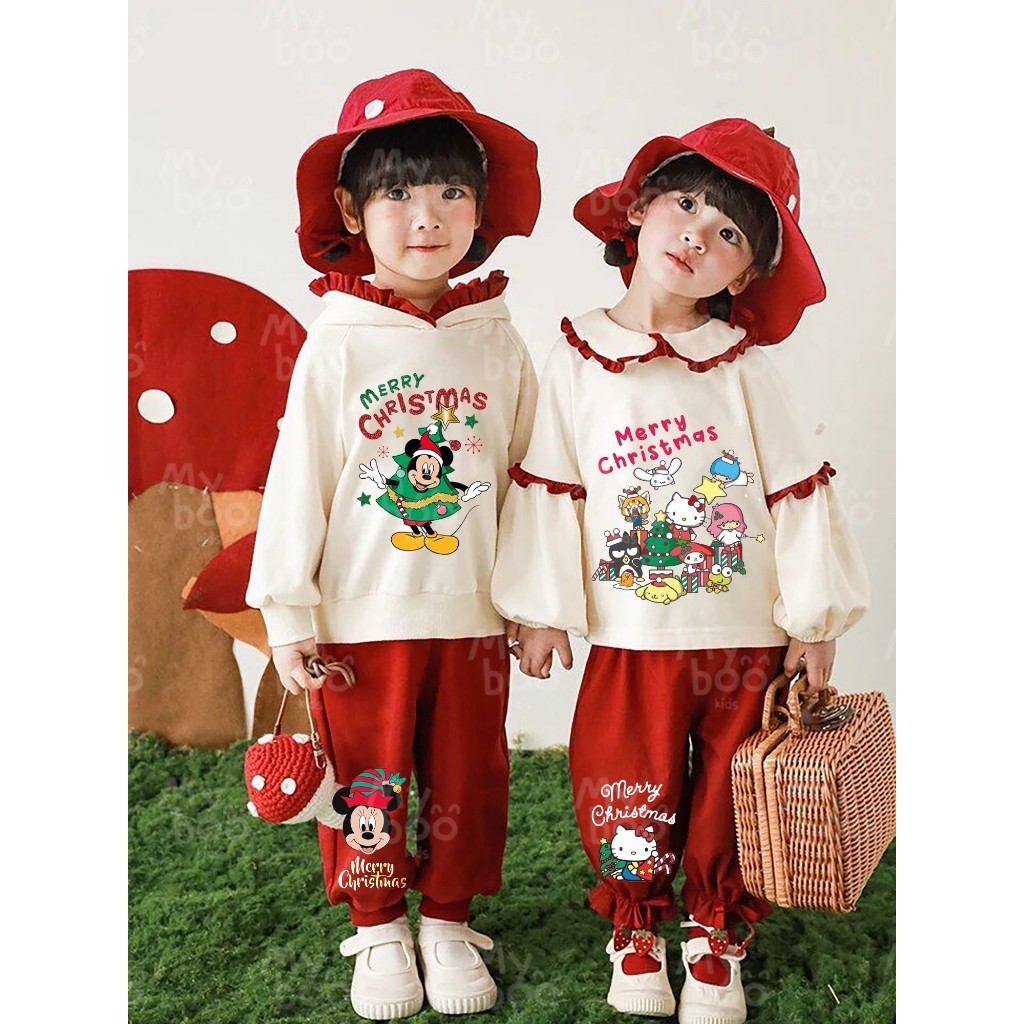 BABY PANG ชุดเซตคริสมาสเด็ก ลูกสาวลูกชาย น่ารักก No.558 | Shopee Thailand