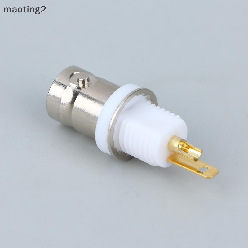 [maoytingHOT] BNC-50KY ฉนวนกาวสีขาว BNC ซ็อกเก็ตหญิงหัวเชื่อมแผง BNC หญิงหัวเชื่อมต่อ [Mt ...