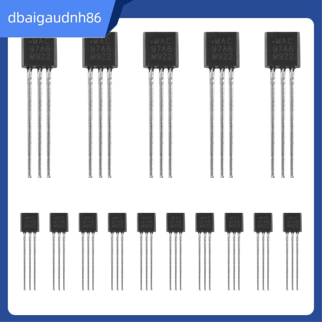 READY STOCK15 ชิ้น MAC97A6 97A6 Bi-directional Triac Thyrtor 600V 1A ...