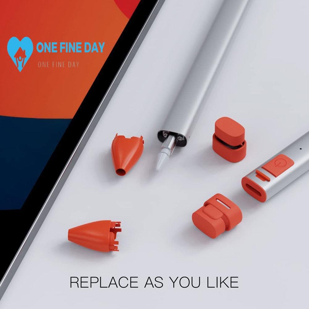 พลาสติกที่เหมาะสม Logitech Stylus ซิลิโคนฝาครอบด้านบน Nib Crayon Cap ...