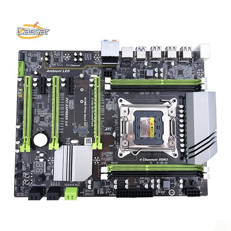 caesarA8X79T LGA 2011 CPU เมนบอร์ด USB3.0 4 DDR3 เมนบอร์ดเดสก์ท็อป PC เมนบอร์ดคอมพิวเตอร์ ...