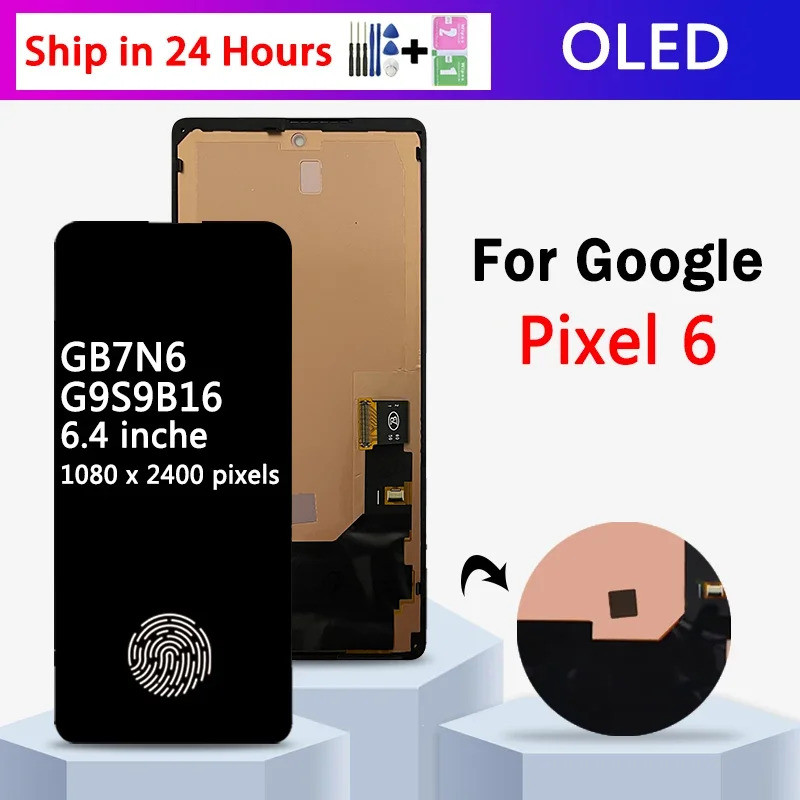 6.4 Super AMOLED สําหรับ Google Pixel 6 Pixel6 GB7N6 G9S9B16 จอแสดงผล ...