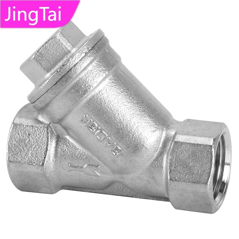 [JTZB] 304 สแตนเลส DN8 10 15 20 Y-Type กรองภายในเกลียวกรองตาข่ายแตะลวดหัวเข็มขัดวาล์วกรอง ...