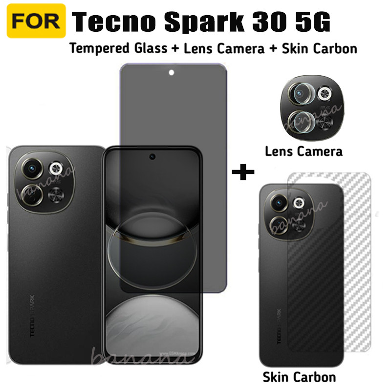 Tecno Spark 30 5G Anti-Spy กระจกนิรภัยสําหรับ Tecno Spark 30C Spark 30 Pro 20 Pro 5G ตัวป้องกัน ...