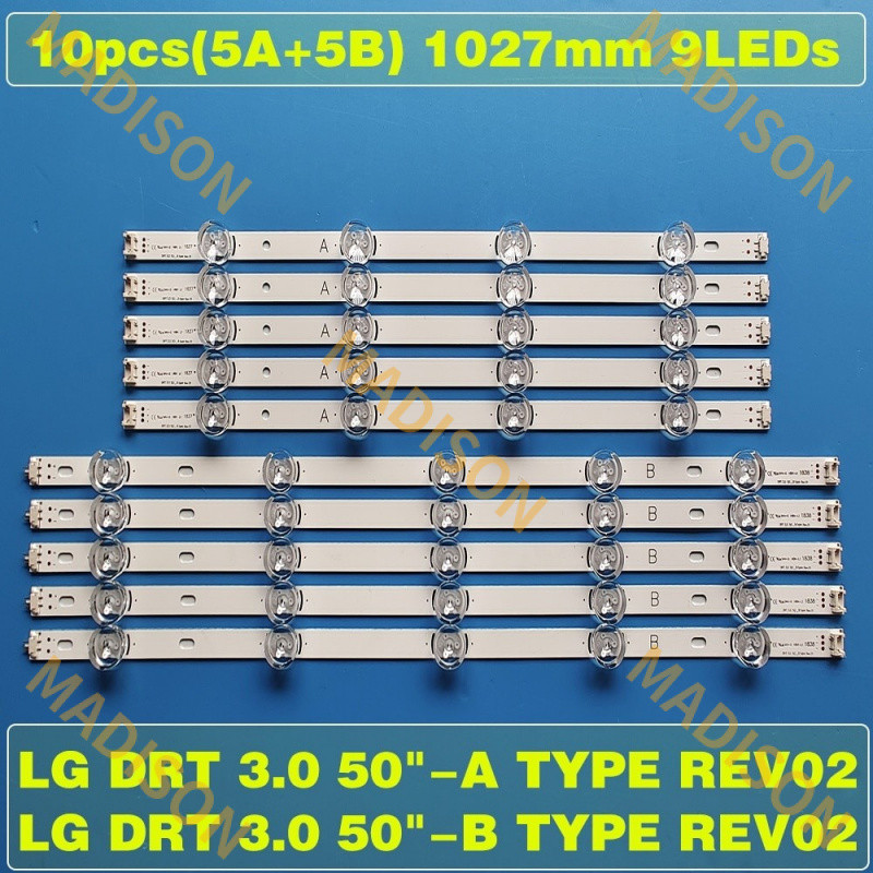 ใหม่ไฟ LED Strip 3.0 50นิ้วสำหรับ LG 50lb650v 1736a 50lv653v 50lf580 0 ...