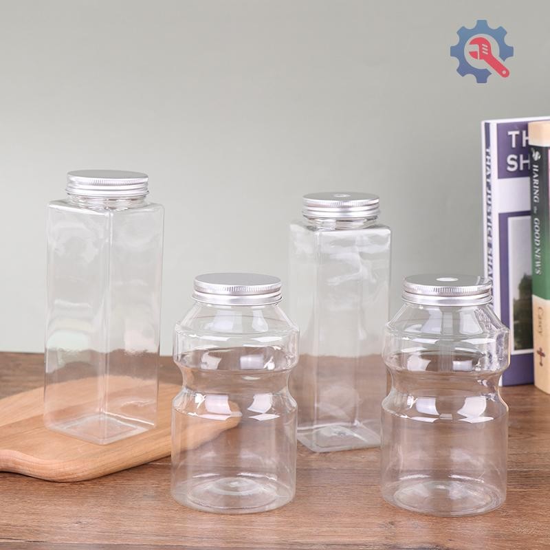 [GEX] 500ml Square เครื่องดื่มน้ําผลไม้แบบใช้แล้วทิ้งขวดชานมขวดโยเกิร์ตพลาสติก TH | Shopee Thailand