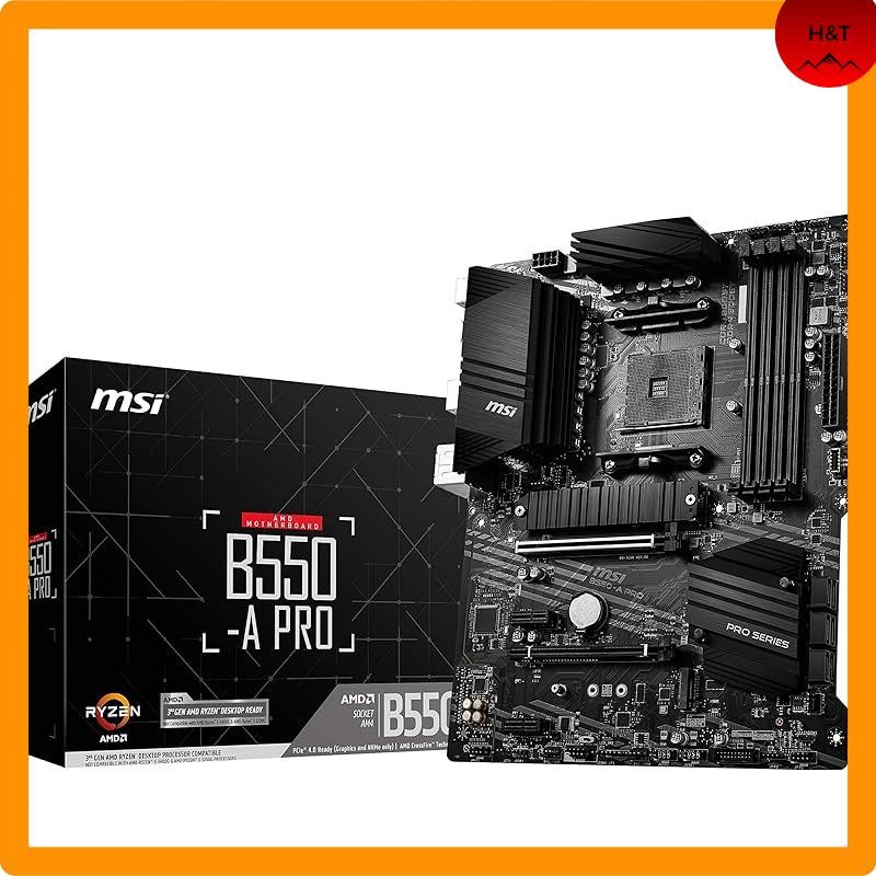 MSI B550-A PRO Motherboard ATX [AMD B550 Chipset Installed] MB5032 ...