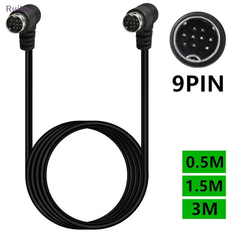 ใหม่ Mini Din 9 Pin S-Video ชายชายสายทีวีวิดีโอสายไฟสําหรับเครื่องเกม ...