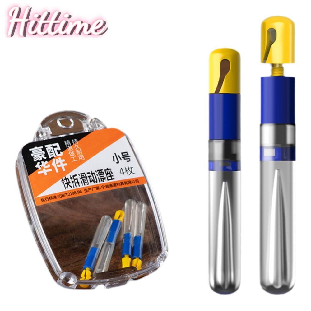 Hittime 4 ชิ้น/กล่องเปลี่ยนอย่างรวดเร็วลอยที่นั่งเลื่อนซิลิโคนลอยที่นั่งลอยอุปกรณ์ตกปลา N9Y8 ...