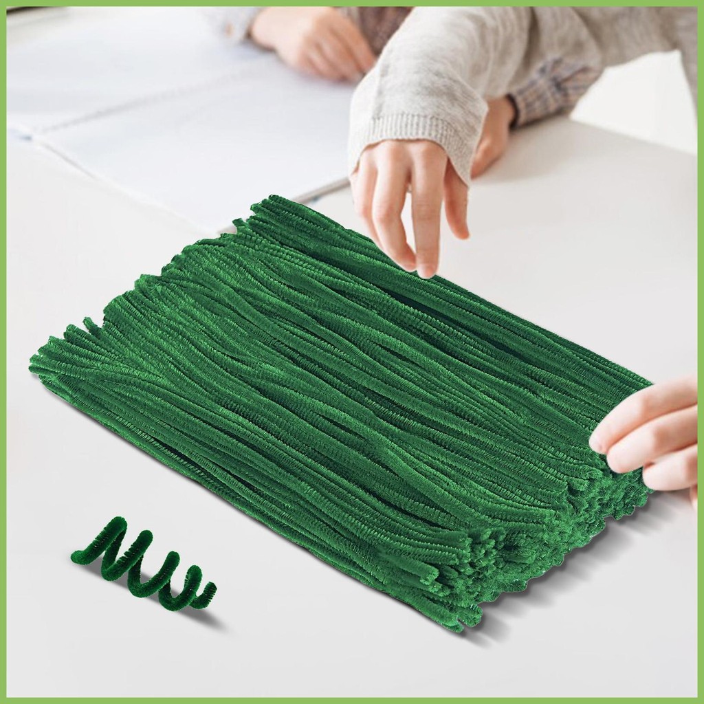 ท่อทําความสะอาดหัตถกรรม Handmade Plush Stick Chenille Stems 100 ชิ้น ...