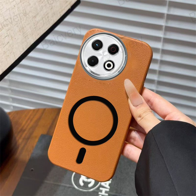 สําหรับ TECNO Spark 30 Pro 4G หรูหราหนังนุ่ม PU กลับเกราะป้องกัน Anti ...