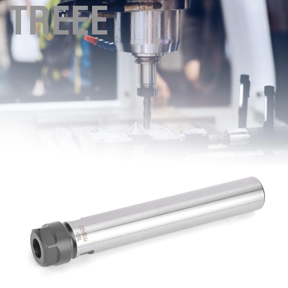 Treee ER16A-150L 12/16/20/25 มม.โลหะผสมเหล็ก Collet Chuck Holder EXTENSION Rod STRAIGHT Shank ...