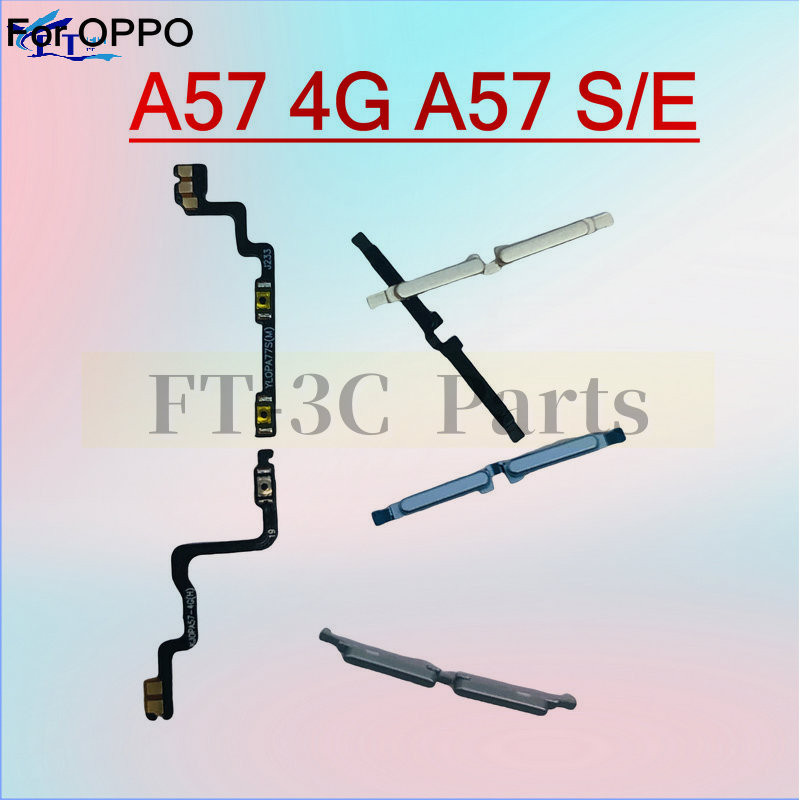 สําหรับ OPPO A57 4G A57S A57E CPH2387 CPH2385 เปิดสวิตช์ระดับเสียงปุ่ม ...