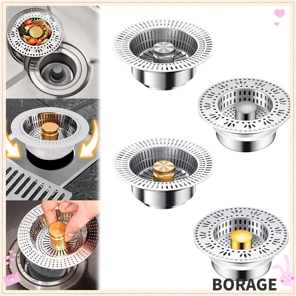 BORAG อ่างล้างจานกรองท่อระบายน้ํา, Pop-Up อ่างล้างจานสแตนเลสรั่ว, Push ...