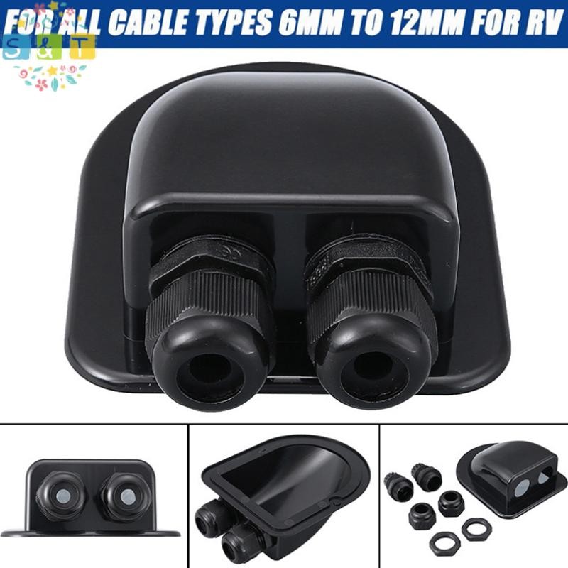 [S&T] Double Wire Entry Gland Box แผงโซลาร์เซลล์หลังคาสายไฟ Entry Gland ...