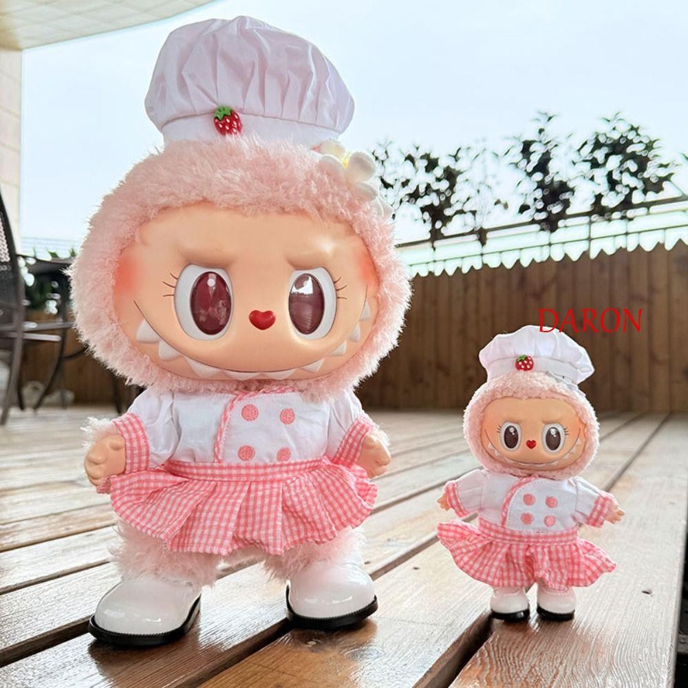 DARON นั่ง Labubu Time ผ้า, Chef Maid รองเท้า 18/38 ซม. Labubu ตุ๊กตา ...