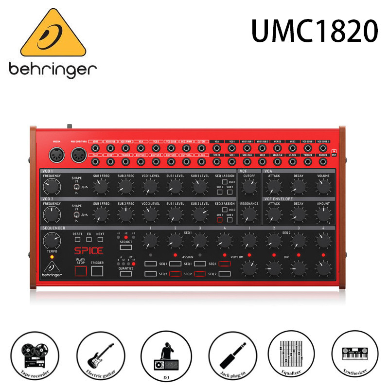 Behringer SPICE Analog Semi-Modular Polyrhythmic Synthesizer พร้อม 2 ...