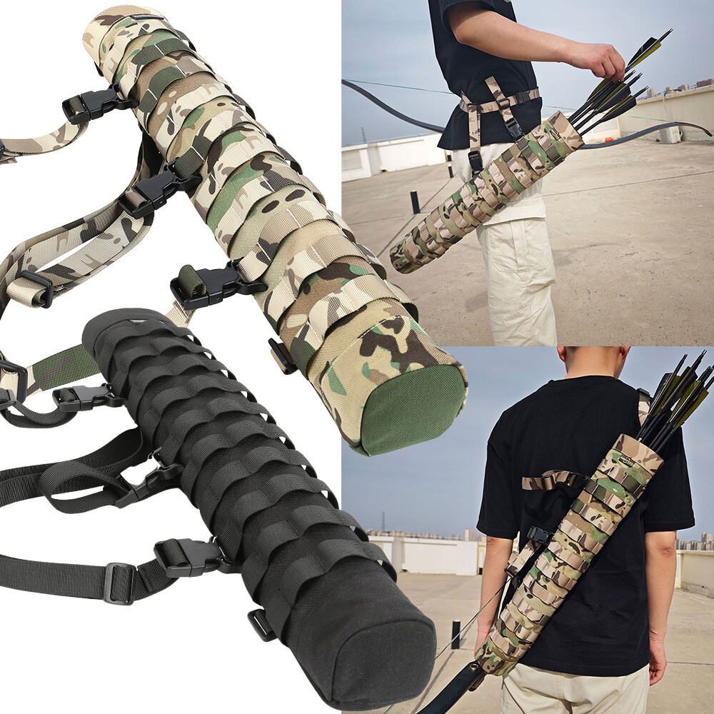 Arrow Quiver Back Hold เอวด้านข้างสะโพก Quiver กระเป๋าปรับไนลอนยิงธนู ...