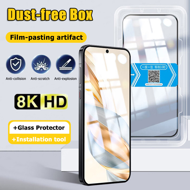 ฟิล์มกระจกเต็มจอ การจัดตำแหน่งอัตโนมัติ สำหรับ Xiaomi Mi 11 13 Lite 9T 10T 11T 12T 13T 14T POCO ...