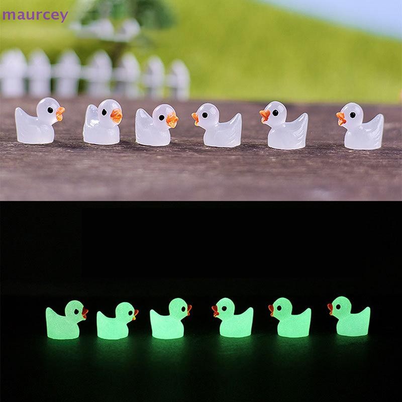 Maurcey 10PCS Mini Luminous เรซิ่นเป็ดเรืองแสงใน Dark Miniature ...