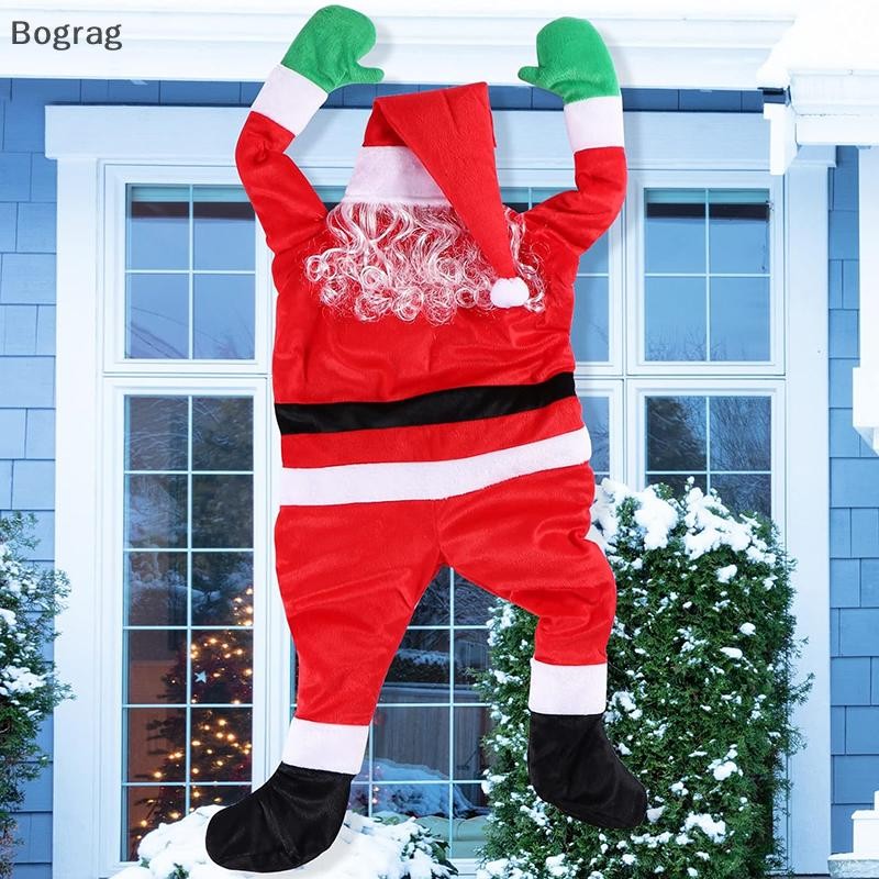 [Bogr] ซานตาคลอสแขวนคริสต์มาสตกแต่งบ้านเครื่องประดับคริสต์มาสกลางแจ้ง ...