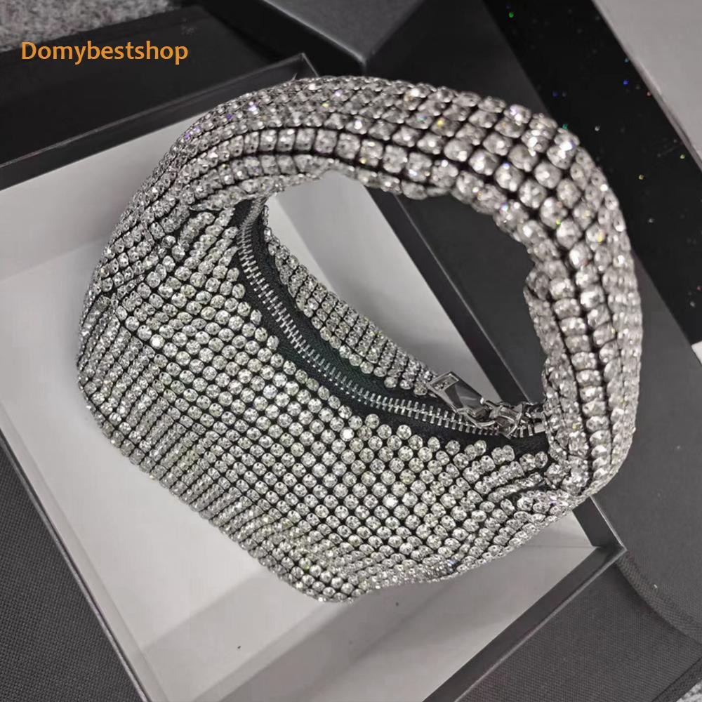 ผู้หญิง Shinny กระเป๋าถือ Rhinestone Bling กระเป๋าปาร์ตี้งานแต่งงาน ...