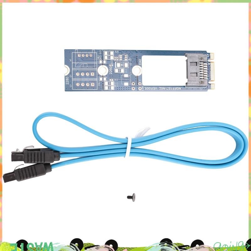 อะแดปเตอร์ Super M2 SATA แปลงการ์ด BM KEY M.2 NGFF SATA SSD ถึง 7Pin อะ ...