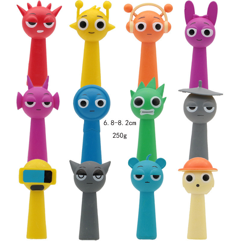 Incredibox Sprunki Action Figure Sprunki Model Toys Simon Raddy Jevin ...