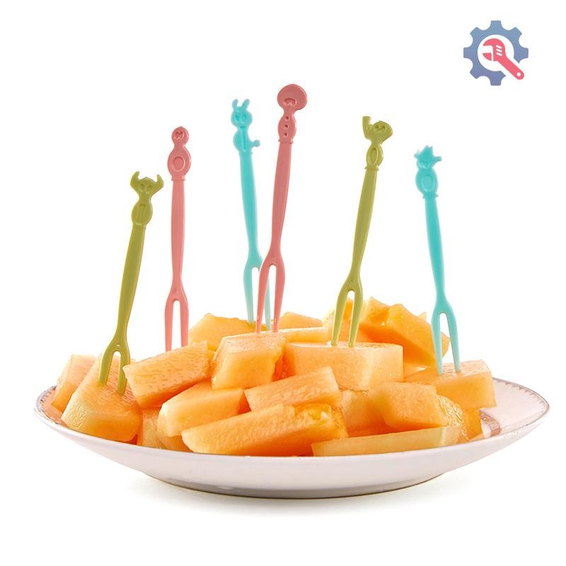 [GEX] 50 ชิ้นการ์ตูนส้อมผลไม้พลาสติกไม้จิ้มฟัน Bento กล่องอาหารกลางวันสําหรับเด็กวันเกิด Party ...