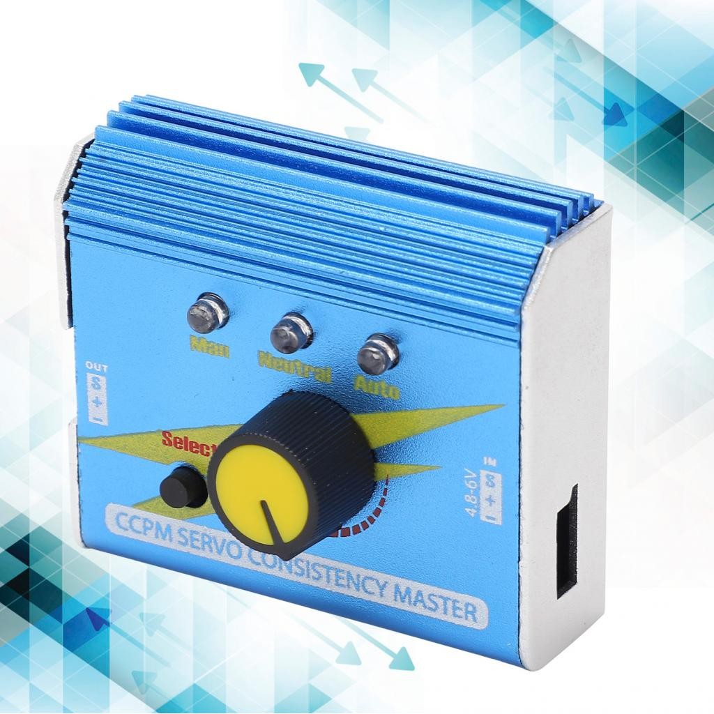 ตัวทดสอบเซอร์โว ESC ตัวทดสอบความสม่ำเสมอ CCPM พร้อมไฟแสดงสถานะเกียร์ 3 ...