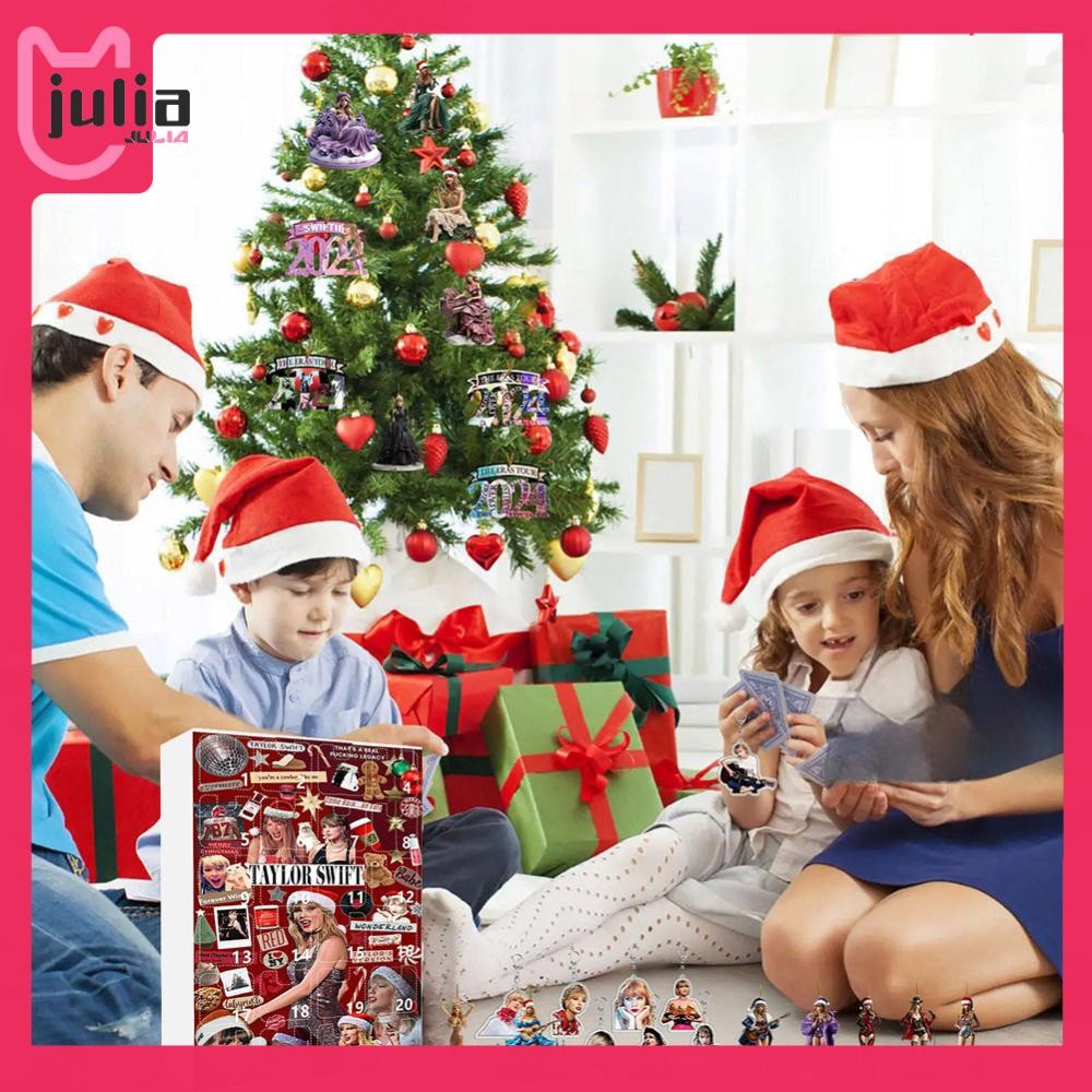 [Julia1.th] Taylor Advent Calendar 2024 2D อะคริลิคแขวนจี้พวงกุญแจของขวัญคริสต์มาส | Shopee Thailand