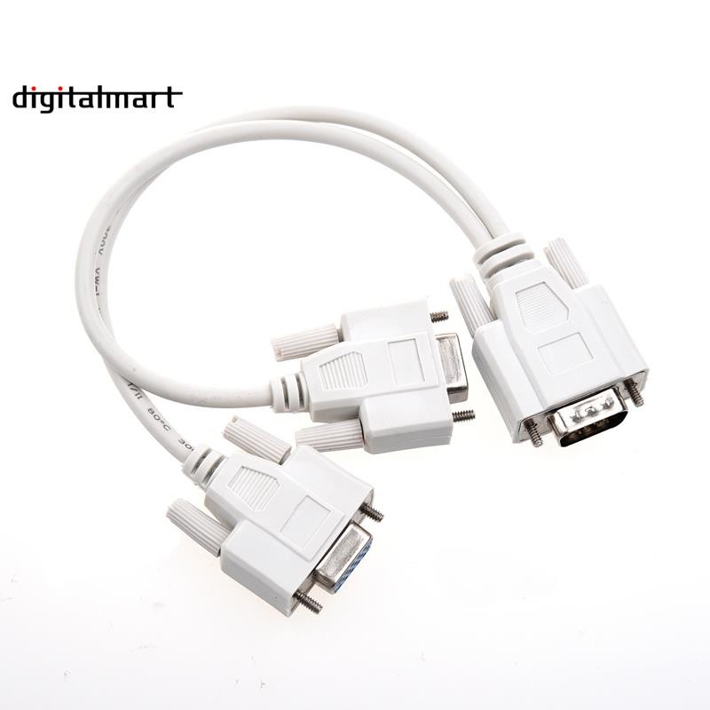 ใหม่ 1 PC ถึง 2 MONITORS SPLITTER CABLE สําหรับวิดีโอ VGA | Shopee Thailand