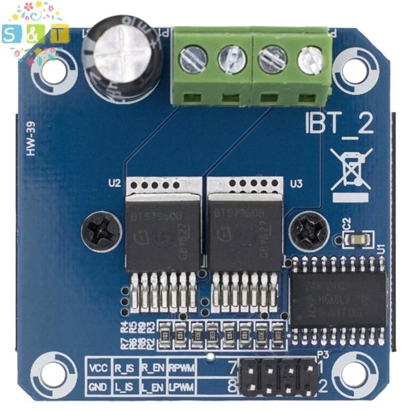 [S&T] BTS7960 43A Double H-bridge High-Power Driver Module DIY สมาร์ทรถ ...