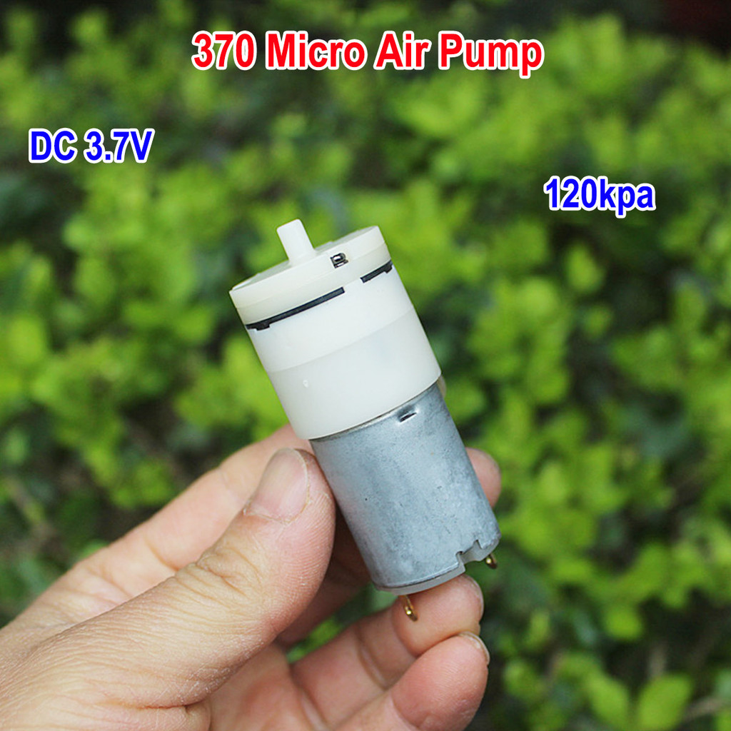 DC 3V 3.7V 370 มอเตอร์ Mini Silent Air ปั๊ม 120KPA คาร์บอนแปรงไฟฟ้าความดันปั๊ม Aquarium ถังปลา ...