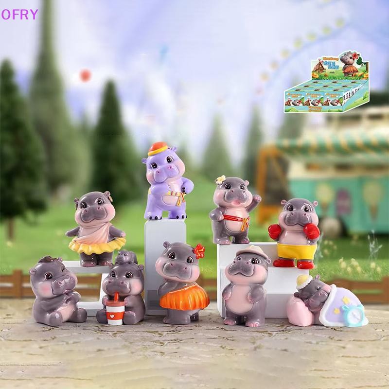 ของ 1 ชิ้นใหม่ MooDeng Pigmy Hippopotamus Eye-statch Action Figure ...