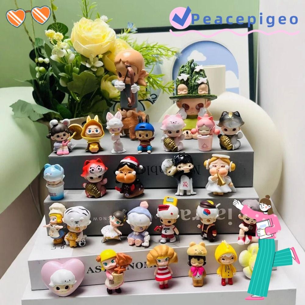 กล่อง PEACEPIGEO DIMOO, Lucky Cat POPMART Mini Jewelry, Time Roaming ...