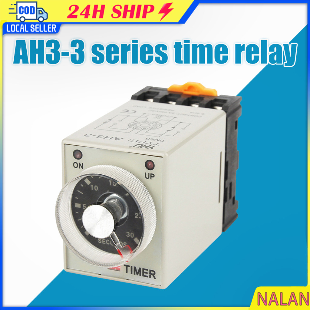 ร้านอยู่กทม.delay timer AH3-3 Relay Timer 220v relay รีเลย์ไทม์เมอร์ ...