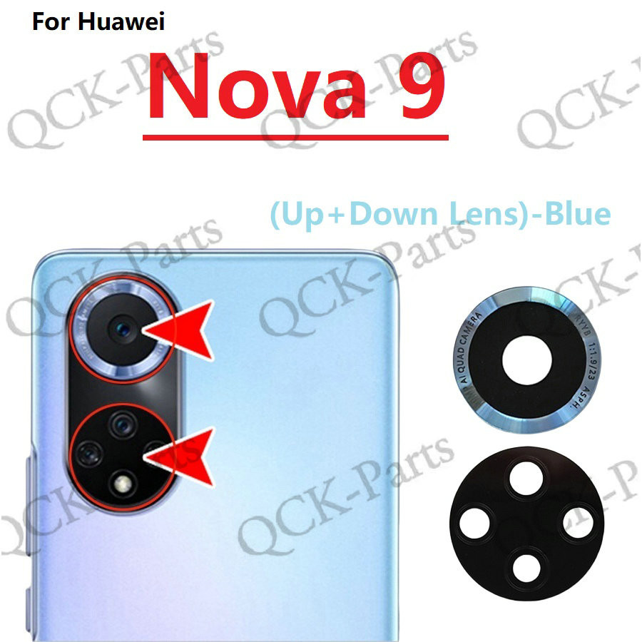 เลนส์กล้องด้านหลังสําหรับ Huawei Nova 9 Pro Nova 9 SE เปลี่ยน + สติกเกอร์กาว NAM-LX9 JLN-LX1 JLN ...