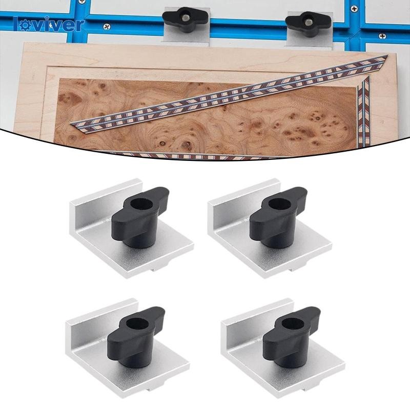 [Loviver] 4x T Track อินไลน์และชุดหยุดสั้น T Track Stop Block โปรไฟล์ ...