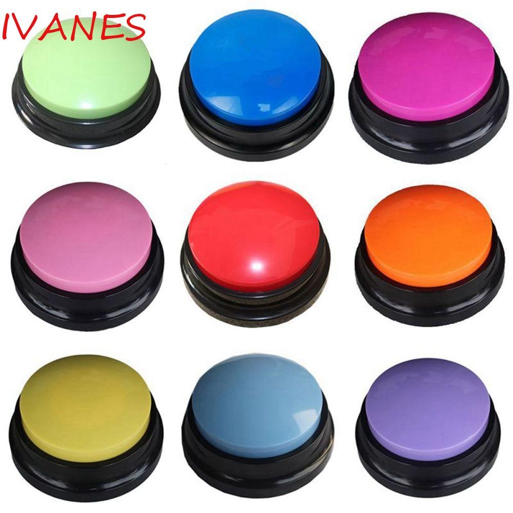 IVANES ปุ่มพูดคุยบันทึกง่ายพกพาปุ่มเสียงเครื่องจัดการเสียงอุปกรณ์สัตว์ ...