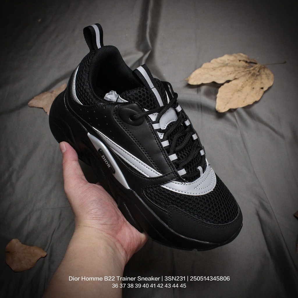 Dior Homme B22 Trainer Sneaker รองเท้าพ่อพื้นหนารองเท้าผู้ชายรองเท้า ...