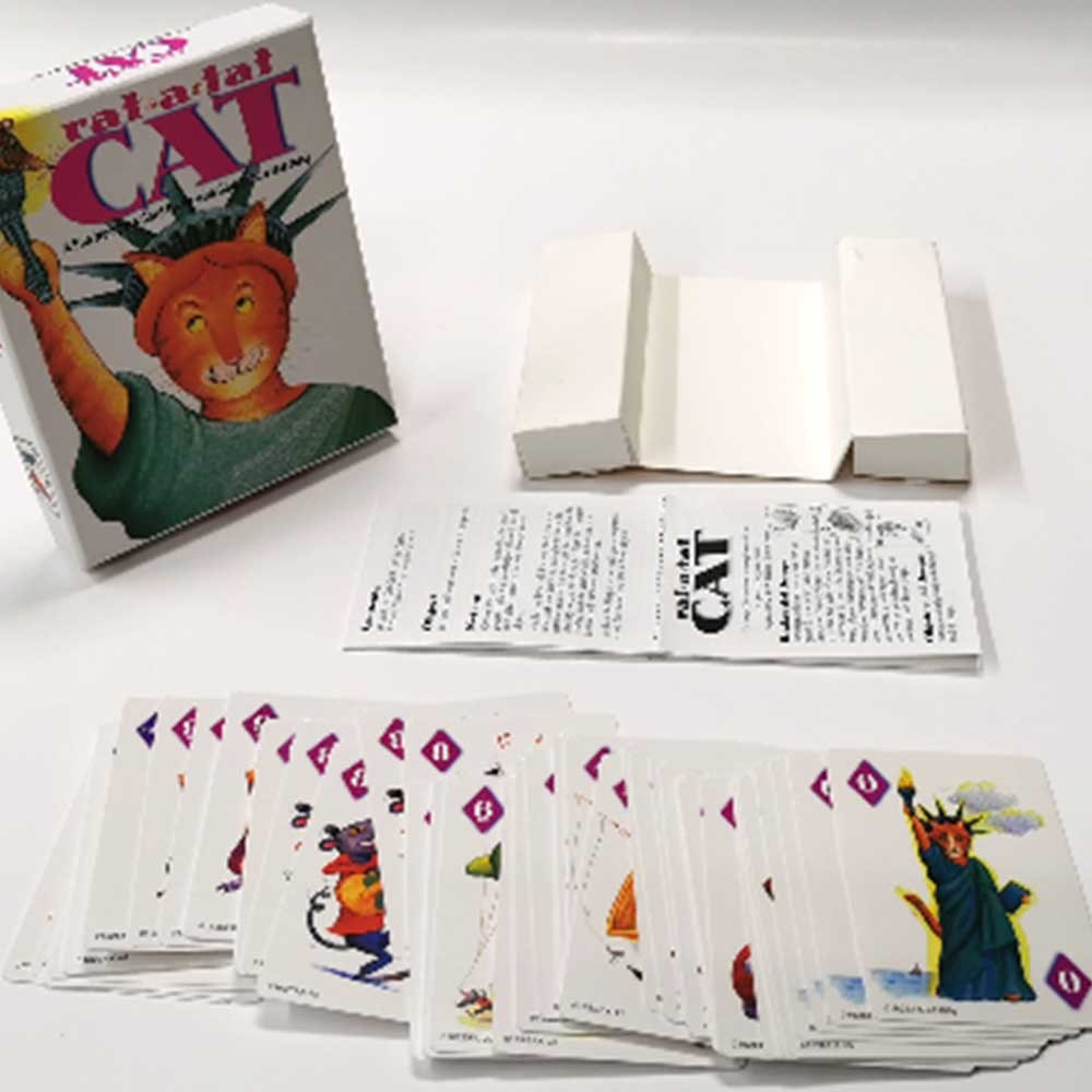 Card Game Rat-A-Tat-Cat A Fun Numbers Card Game with Cats Rat-a-Tat-Cat Party Game Family Game ...