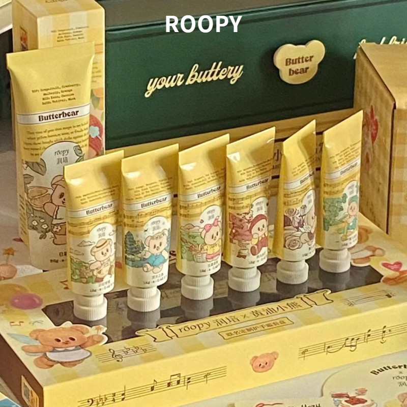 ROOPY ครีมทามือกลิ่นหอมครีมทามือให้ความชุ่มชื้นบำรุงกล่องของขวัญที่ผ่อน ...