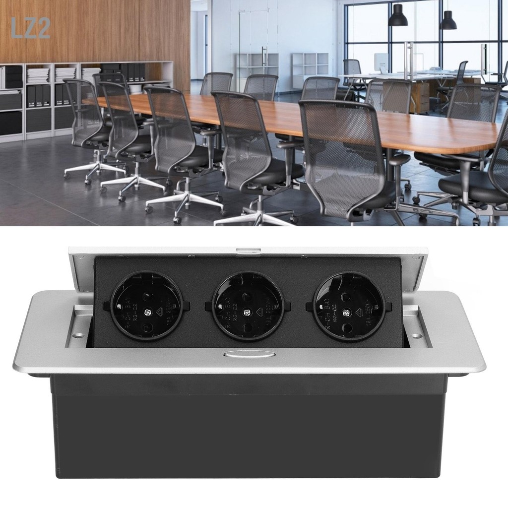 LZ2 Floor Electrical Outlet Embedded Desktop Pop Up Power Socket Cover ...