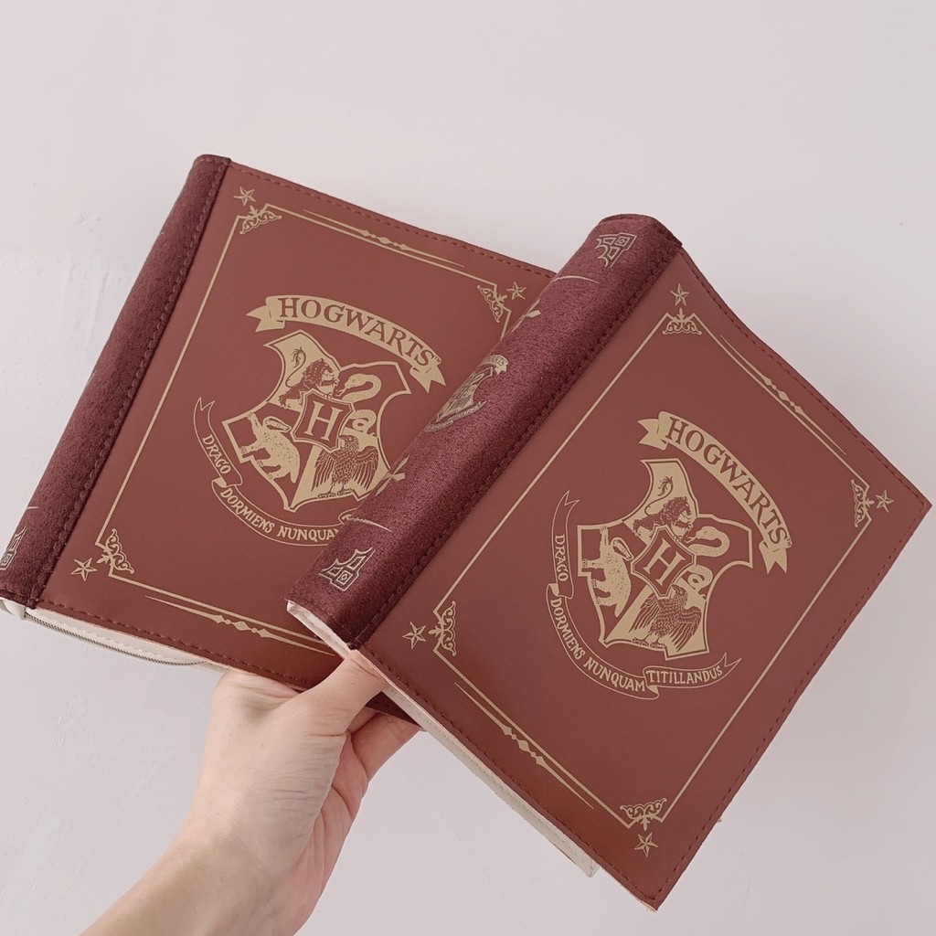Harry Potter Magic Book Shape Stationery Clutch Cosmetic Bag pu Pencil ...