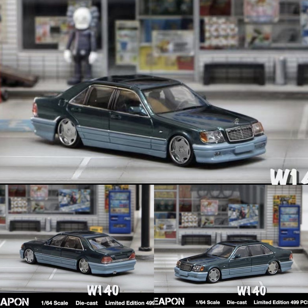StreetWeapon SW 1: 64 Mercedes-Benz SH Benz W140 สีเขียว Double ...