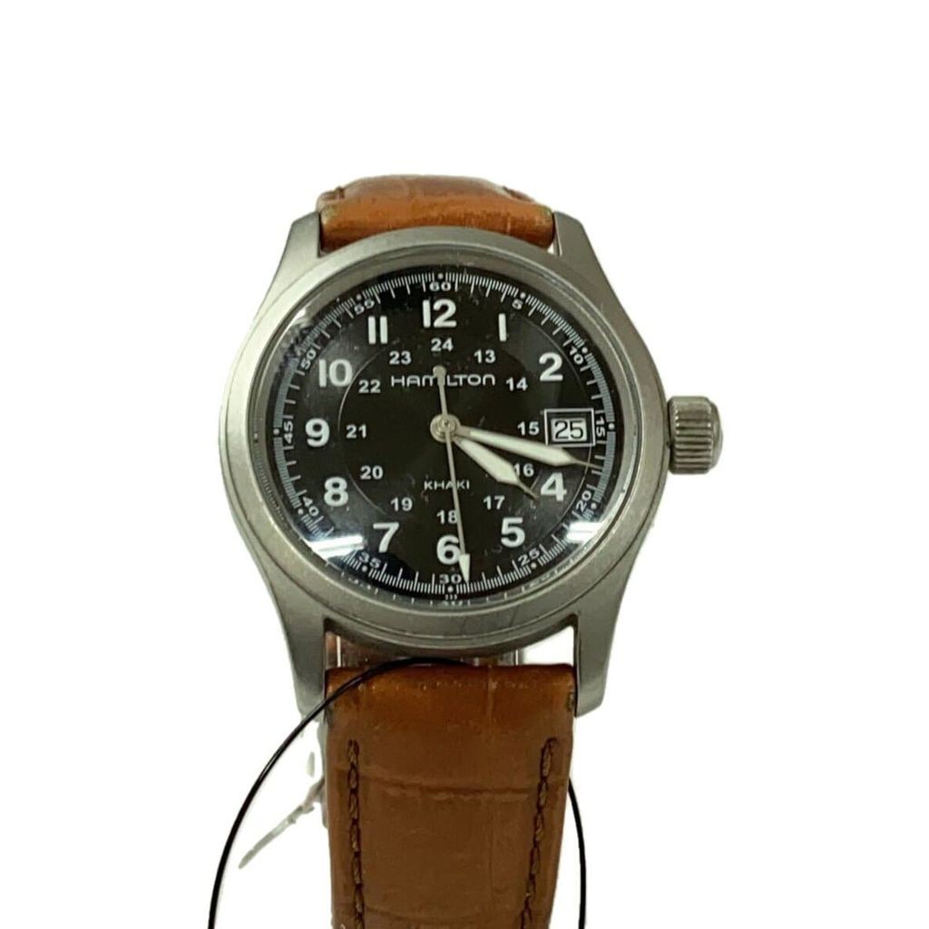 Hamilton(Lam Ben) Hamilton สายนาฬิกาผู้ชาย Broken Analog Leather Blk ...