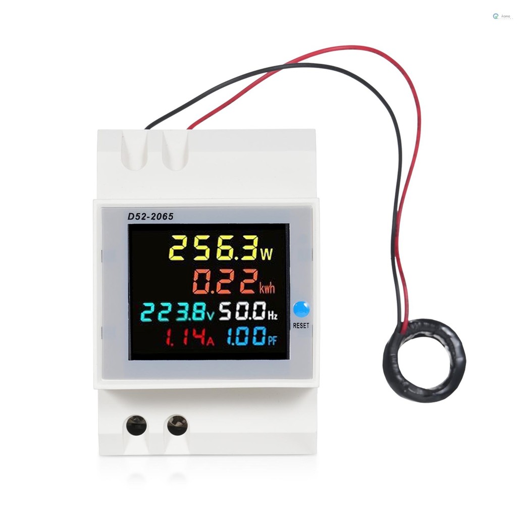 Kwh Meter Digital Single Phase Energy Meter Tester Din Rail Electricity ...