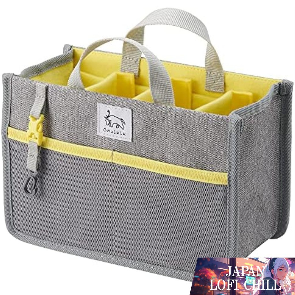 HAKUBA กระเป๋าด้านใน Chululu Bag-in-bag แบบแนวนอน ขนาด S สีเทา Heather ...