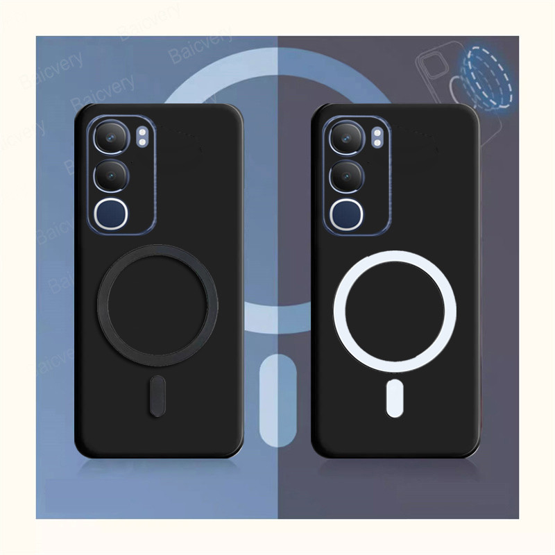 ปลอกสําหรับ VIVO Y19S V2419 พร้อมสติ๊กเกอร์ชาร์จไร้สายกันกระแทกเคส ...